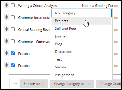 Create and Manage Categories