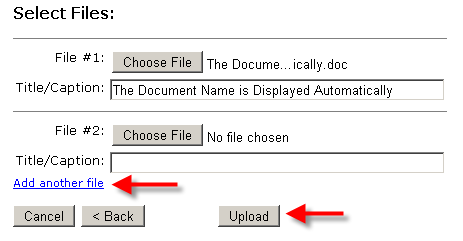 Portfolio: Adding Attachments